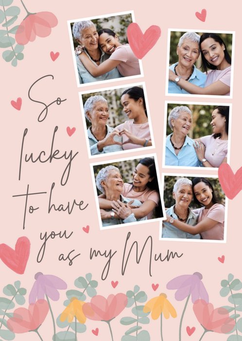 Six Photo Frames With Handwritten Typography Mother's Day Photo Upload ...