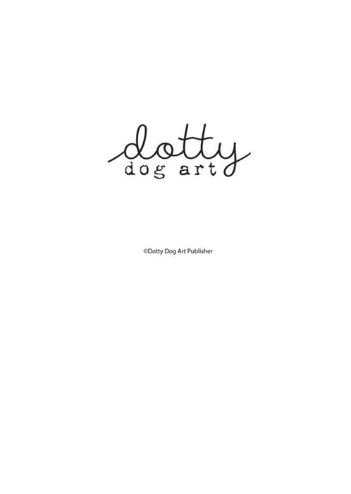 Dotty Dog Art Dog Space Moon Anniversary Card | Moonpig