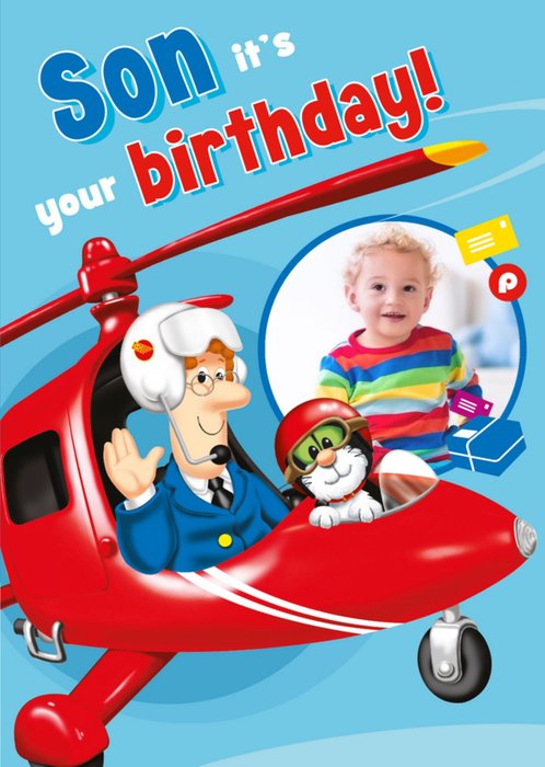 Postman Pat Son It's Your Birthday Photo Upload Birthday Card | Moonpig