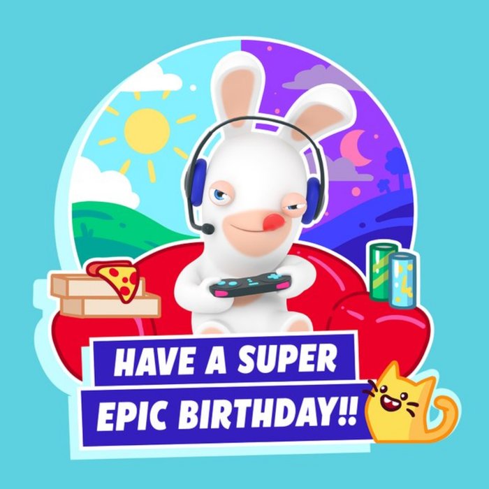 Rabbids Have A Super Epic Birthday Card | Moonpig