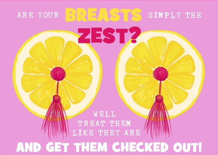 Simply the Zest Breast Cancer Awareness Card | Moonpig