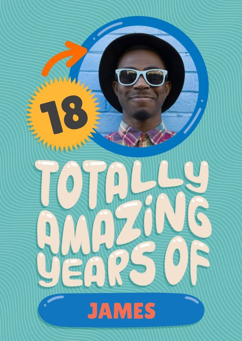 Totally Amazing Years Photo Upload Card | Moonpig
