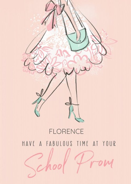 Editable Illustrative School Prom Card | Moonpig