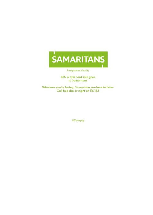 Samaritans Charity Card | Moonpig