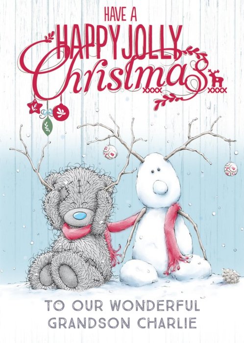 Me To You Tatty Teddy Merry Christmas Granddaughter Card | Moonpig