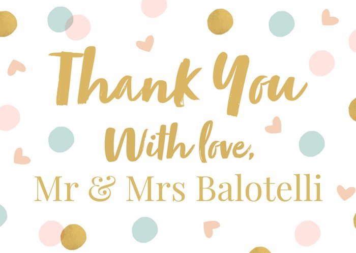 Thank You With Love Postcard | Moonpig