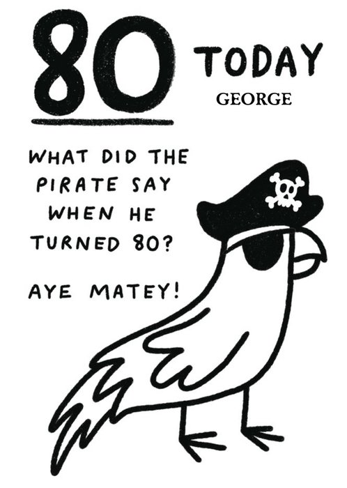Humorous 80th Birthday Card | Moonpig
