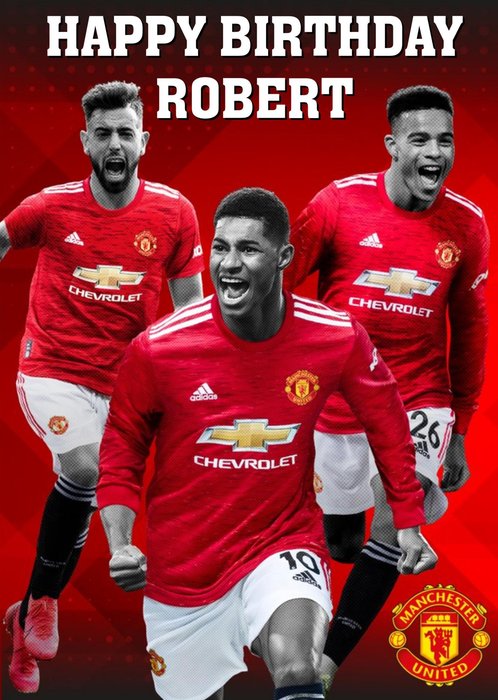 Manchester United Happy Birthday Card | Moonpig