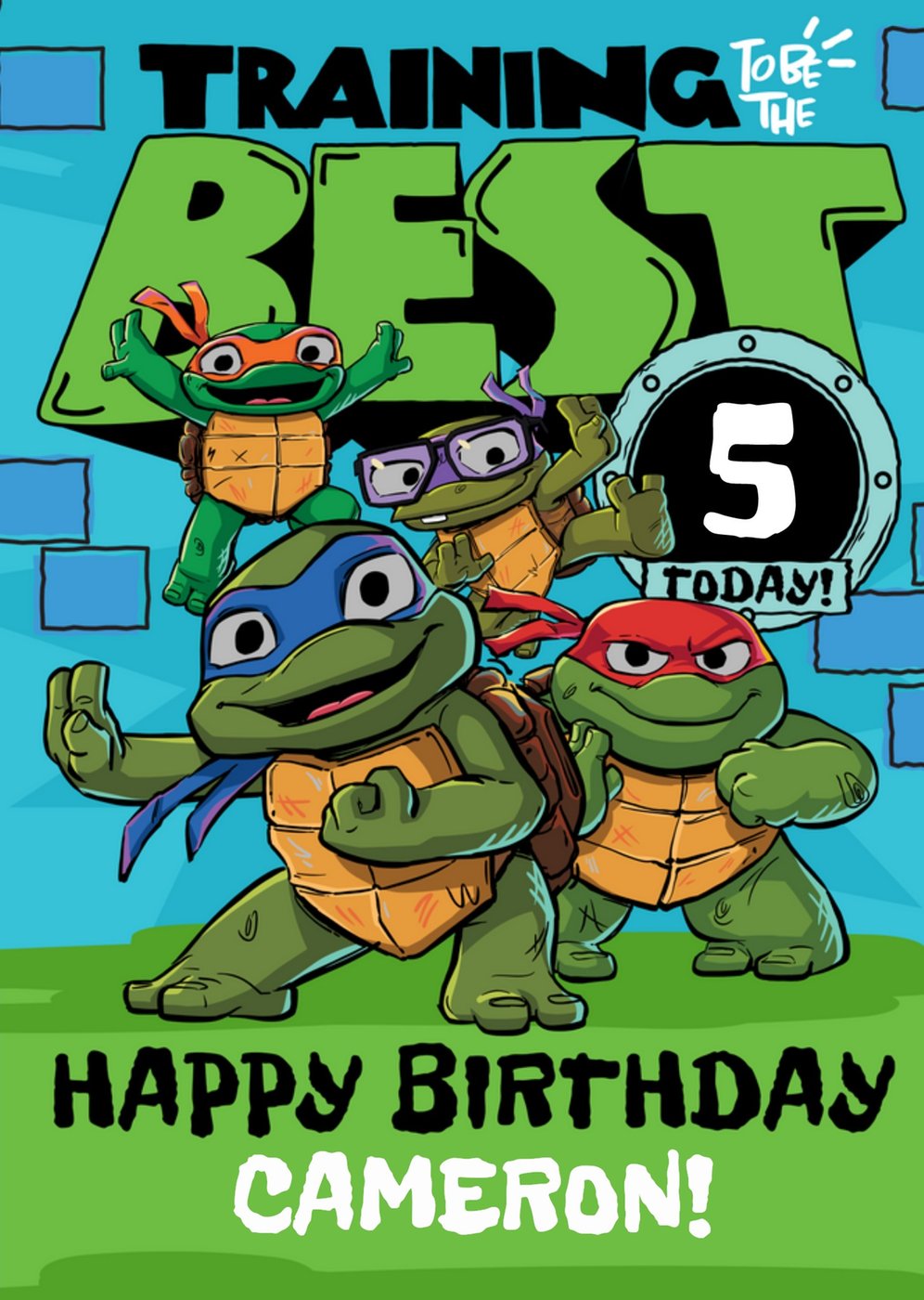 Ninja Turtles Ralphael Comic Birthday Card, 55% OFF