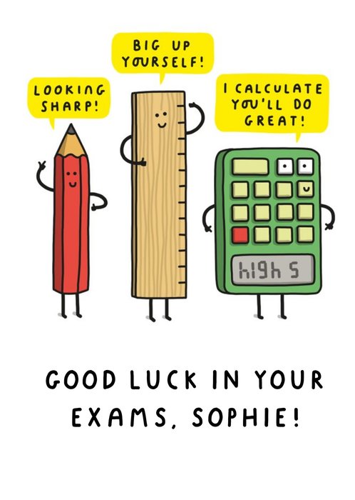 Good Luck In Your Exams Funny Card | Moonpig