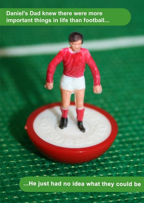 Subbuteo Funny Football Father's Day Card | Moonpig