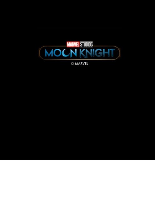 Illustration Of Moon Knight With Gold And Silver Typography Moon Knight ...