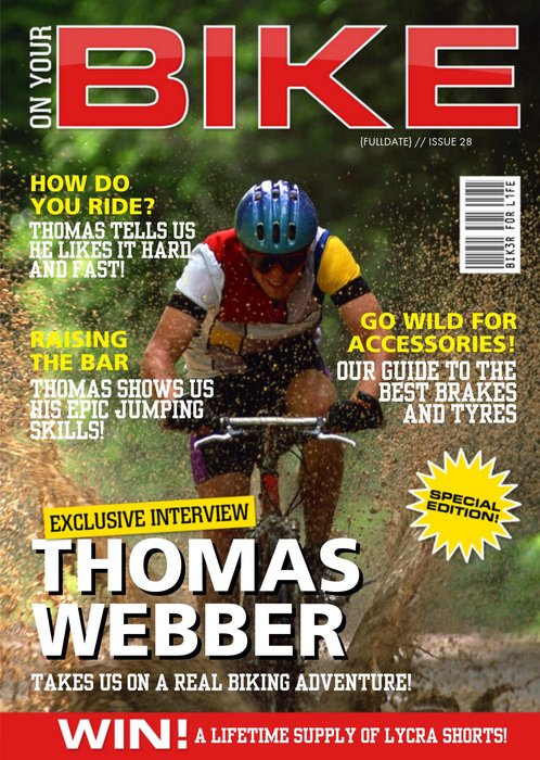 On Your Bike Spoof Magazine Personalised Birthday Card | Moonpig