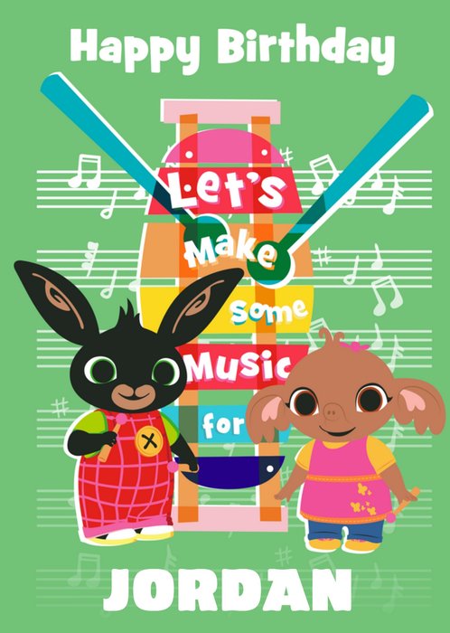 Bing Pink Happy Birthday To A Special Son Personalised Card | Moonpig