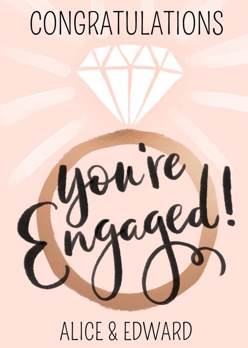Illustration Of An Engagement Ring With Handwritten Text ...