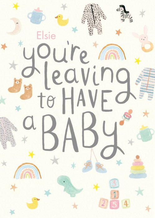 Handwritten Typography With Baby Themed Spot Illustrations You're ...