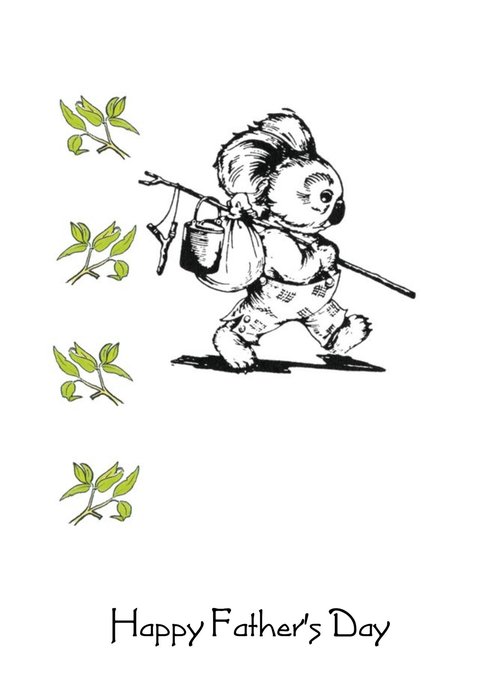 Blinky Bill with Swag Father's Day | Moonpig