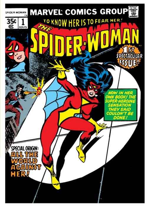 Marvel Comics the Spider-Woman Birthday Card | Moonpig