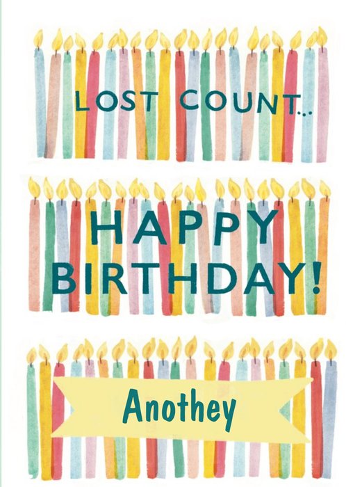 Candle Illustraion Birthday Card | Moonpig