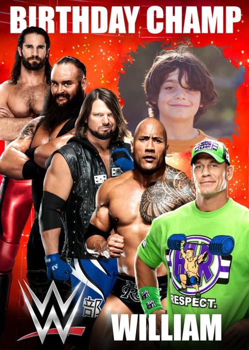 WWE Birthday Card - Birthday Champ - Photo Upload | Moonpig