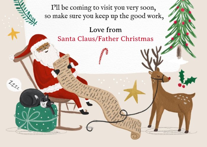 Traditional Letter From Santa Hand Painted Personalised Photo Upload ...