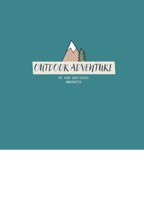 Outdoor Adventure Illustrative Happy Birthday Mate Here's To Another ...