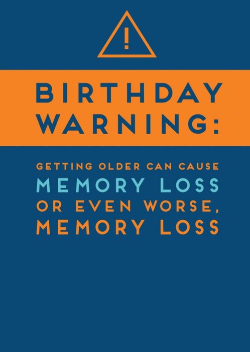 Paperlink Birthday Warning Card | Moonpig