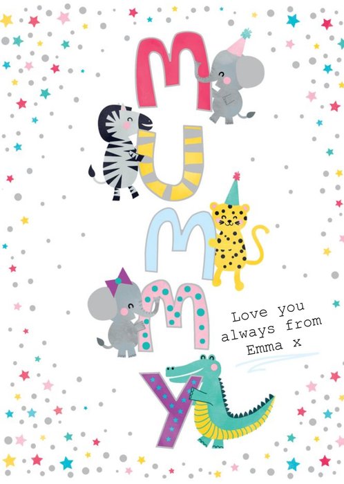 Clintons Animals Stars Birthday Card Moonpig