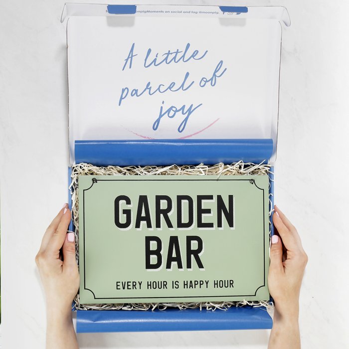 Letterbox Garden Bar Sign | Moonpig